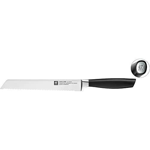 Zwilling All Star 8-inch Bread Knife, Cake Knife Razor-Sharp German Knife, Made in Company-Owned German Factory with Special Formula Steel perfected for almost 300 Years, Silver End Cap