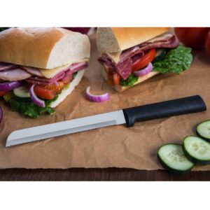 RADA Bread Knife Serrated Blade with Stainless Steel Resin Made in The USA, 6 Inches, Pack of 2