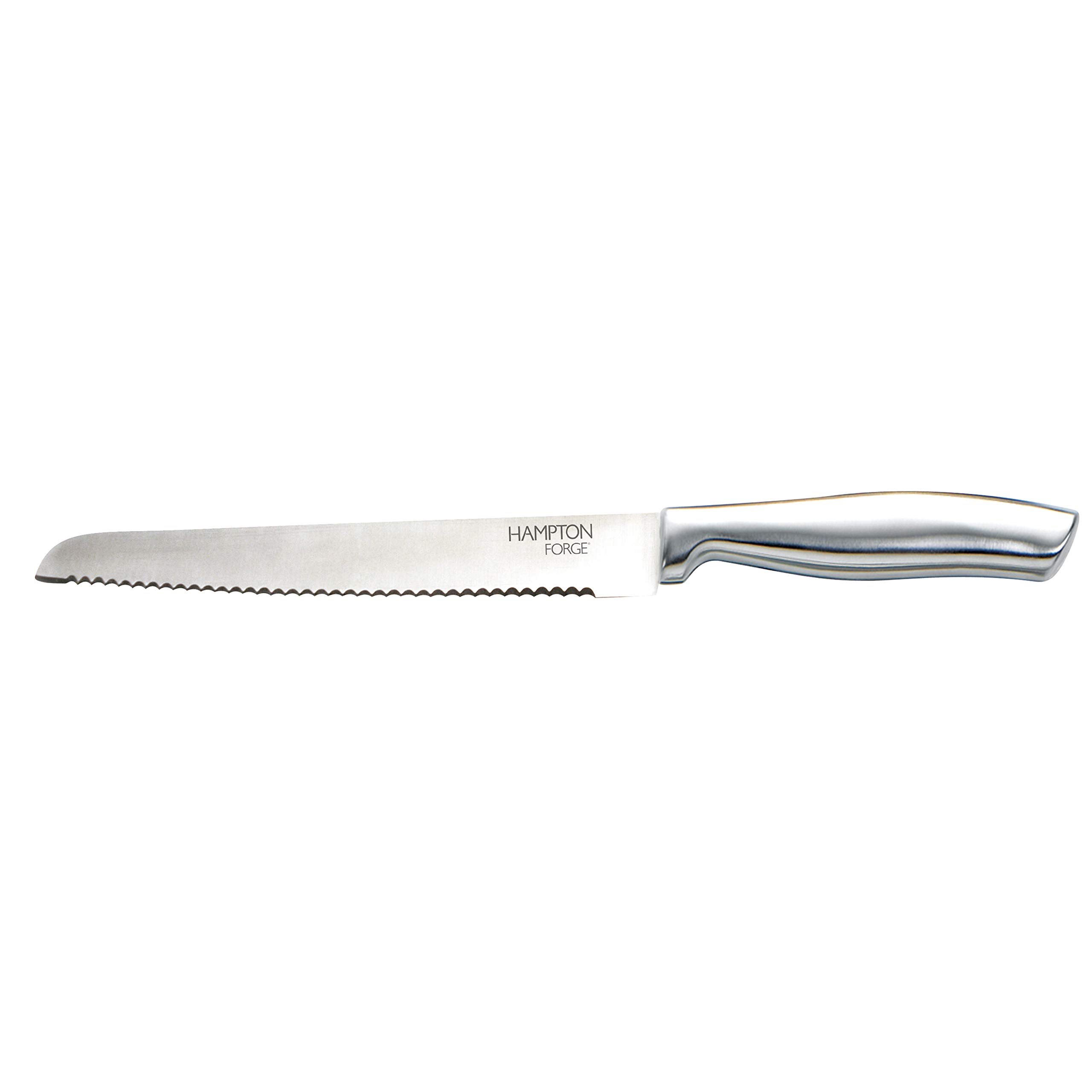 Hampton Forge 8" Bread Knife / Clear Blade Guard,Silver