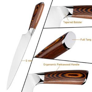 Kitory Chef Knife 8 Inch, Sharp Kitchen Knife German High Carbon Stainless Steel French Knife, 2023 Gifts For Women and Men