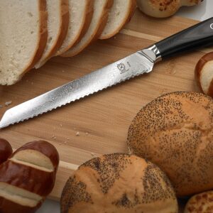 Mercer Culinary M13789 Premium Grade Super Steel, 8-Inch Serrated Bread Knife, G10 Handle