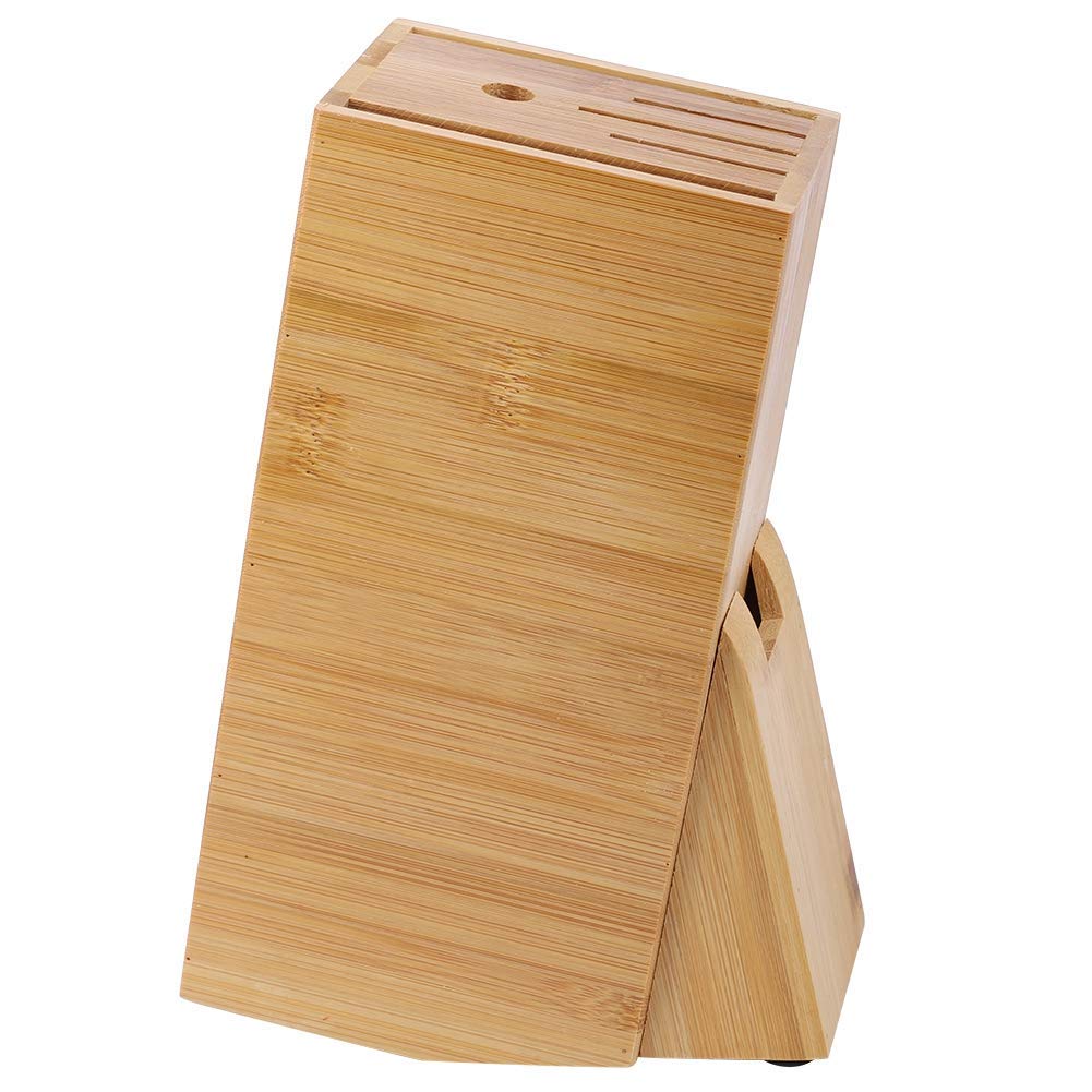 Bamboo Knife Rack Multifunctional Holes Knife Rack Storage Rack Tool Kitchen Knife Holder Knife Block