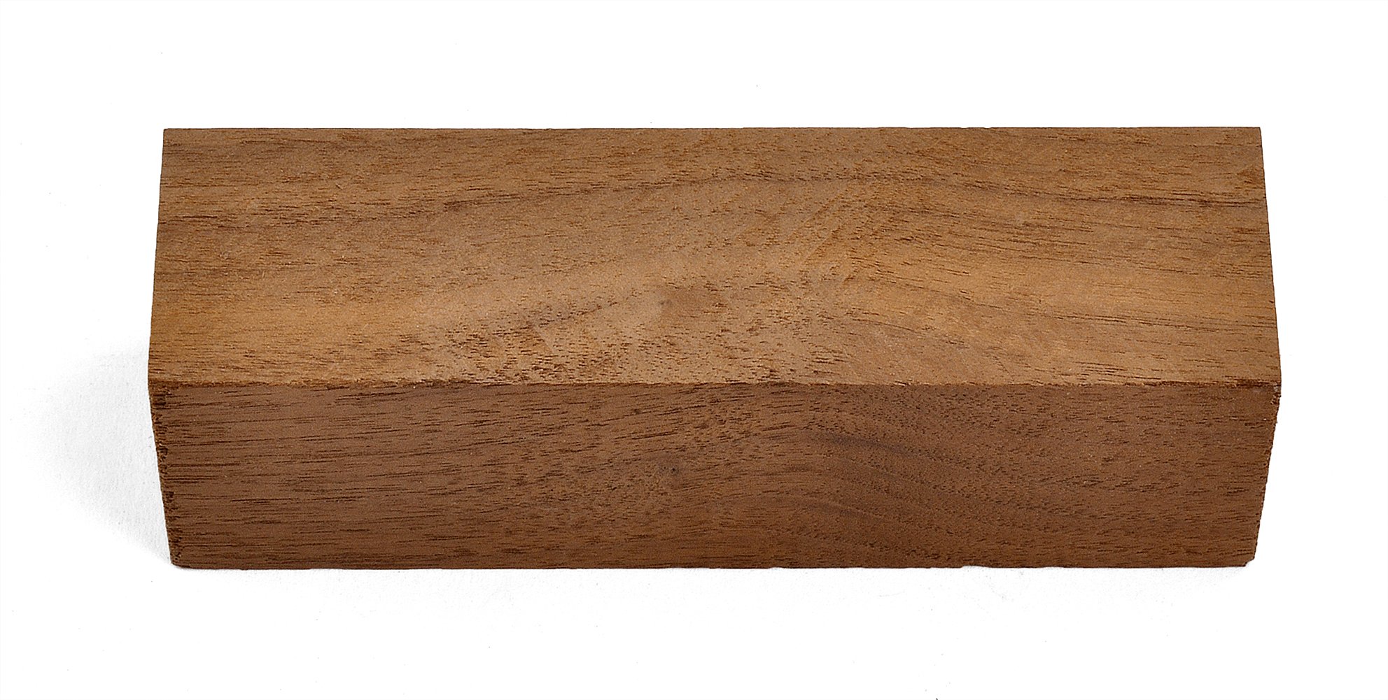 Western Walnut Wood Knife Handle BLOCK (Each Piece is Unique) 5" x 1-1/2" x 1-1/2"