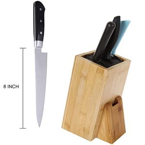 Universal Knife Block, Kitchen Knife Holder, Space Saver Knives Storage, Easy to Clean, Large Capacity, Kitchen Household Multifunctional Knife Storage and Placement Rack