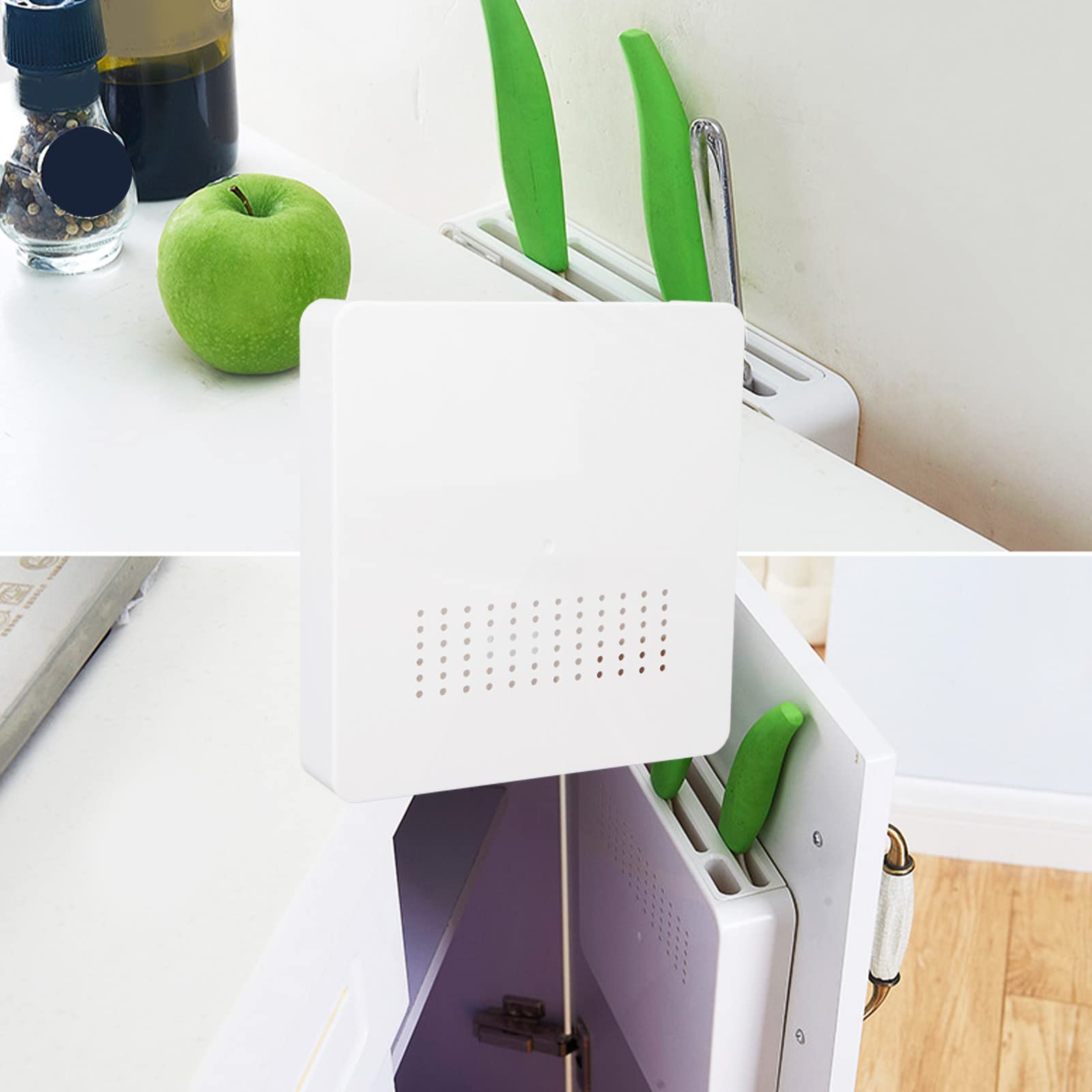 Hidden Knife Holder Prevent Injury Breathable Wall Mounted Knife Block for Home Kitchen