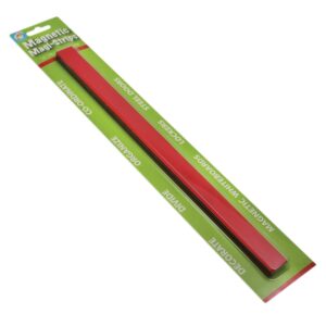 ashley 3/4" x 12" magnetic magi-strips, red, 12/pack (ash11018)