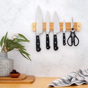 Better Houseware 2404/12 Bamboo Magnetic Knife and Utensil Holder Bar