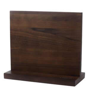 yousunlong magnetic knife block - magnetic knife holder - magnetic knife stand - natural walnut double-sided magnetic multipurpose knife display and storage racks - holds for 10-inch knives