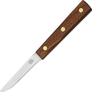 chicago cutlery 3-inch paring and boning kitchen knife, stainless steel resists rust, stains, and pitting, walnut tradition handle, classic style