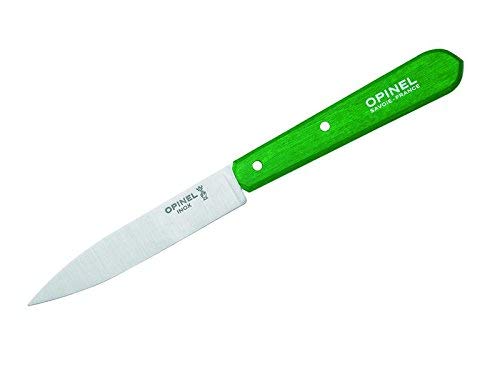 Opinel No. 112 Paring Knives Box Set, 4 Piece Paring Knife Set, High Carbon Steel for Chopping, Peeling, Slicing, Trimming, Painted Hornbeam Handles, Made in France (Classic), One Size, (001233)