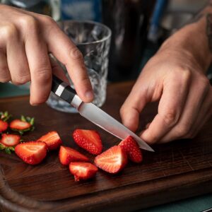 F. DICK – 1905 Paring Knife - Kitchen knife with 3.5" blade & 56 HRC - Ideal for small cutting work & decorations - Stainless steel - Ultra sharp - Ergonomic handle - High carbon