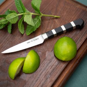 F. DICK – 1905 Paring Knife - Kitchen knife with 3.5" blade & 56 HRC - Ideal for small cutting work & decorations - Stainless steel - Ultra sharp - Ergonomic handle - High carbon