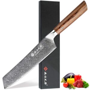 kitchen chef's knife 8 inch professional high carbon super sharp vg10 damascus super steel cooking knife luxury gift box non slip wooden handle