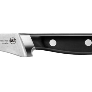 Cangshan V2 Series 1020434 German Steel Forged Peeling/Tourne Knife, 2.75-Inch Blade