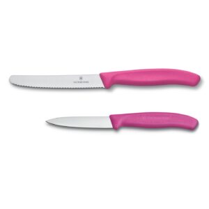 victorinox vic-6.7836.7606.5us1 swiss classic pillow packs 4½" utility & 3¼" paring pink