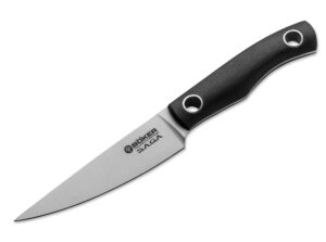 boker satin saga paring knife, black