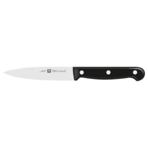 zwilling paring knife,small blade, special stainless steel/plastic handle, twin chef,silver/black,10 x 5 x 5 cm