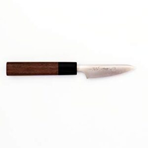 Kikuichi Ginsan Sanmai w/Walnut Handle - Paring 80mm