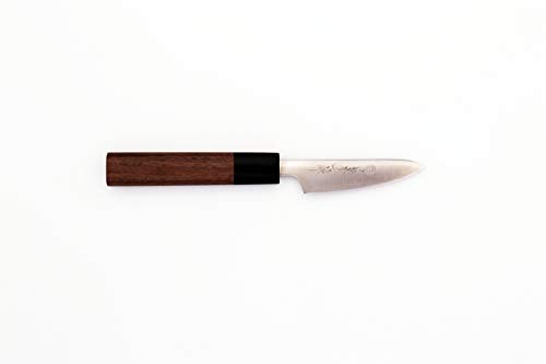 Kikuichi Ginsan Sanmai w/Walnut Handle - Paring 80mm