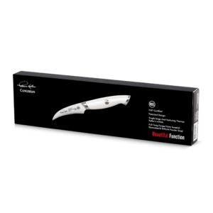 Cangshan Thomas Keller Signature Collection Swedish Powder Steel Forged, 2.75-Inch Peeling Knife, White