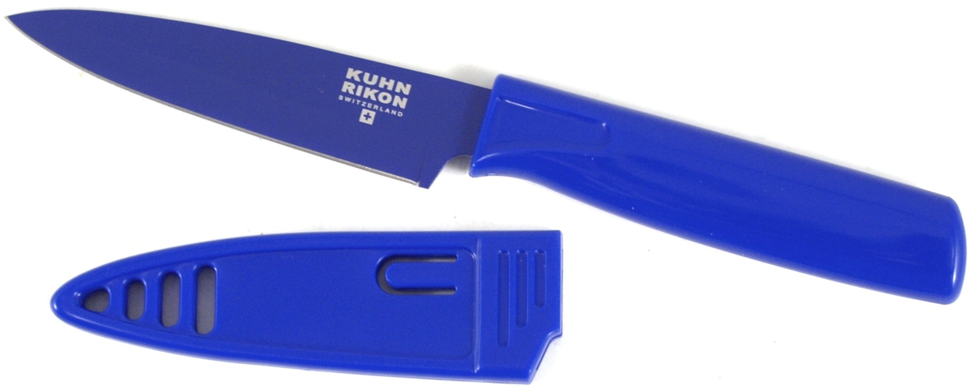 Kuhn Rikon 1 X Blue Nonstick Paring Knife with Cover