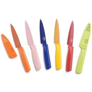 Kuhn Rikon 1 X Blue Nonstick Paring Knife with Cover