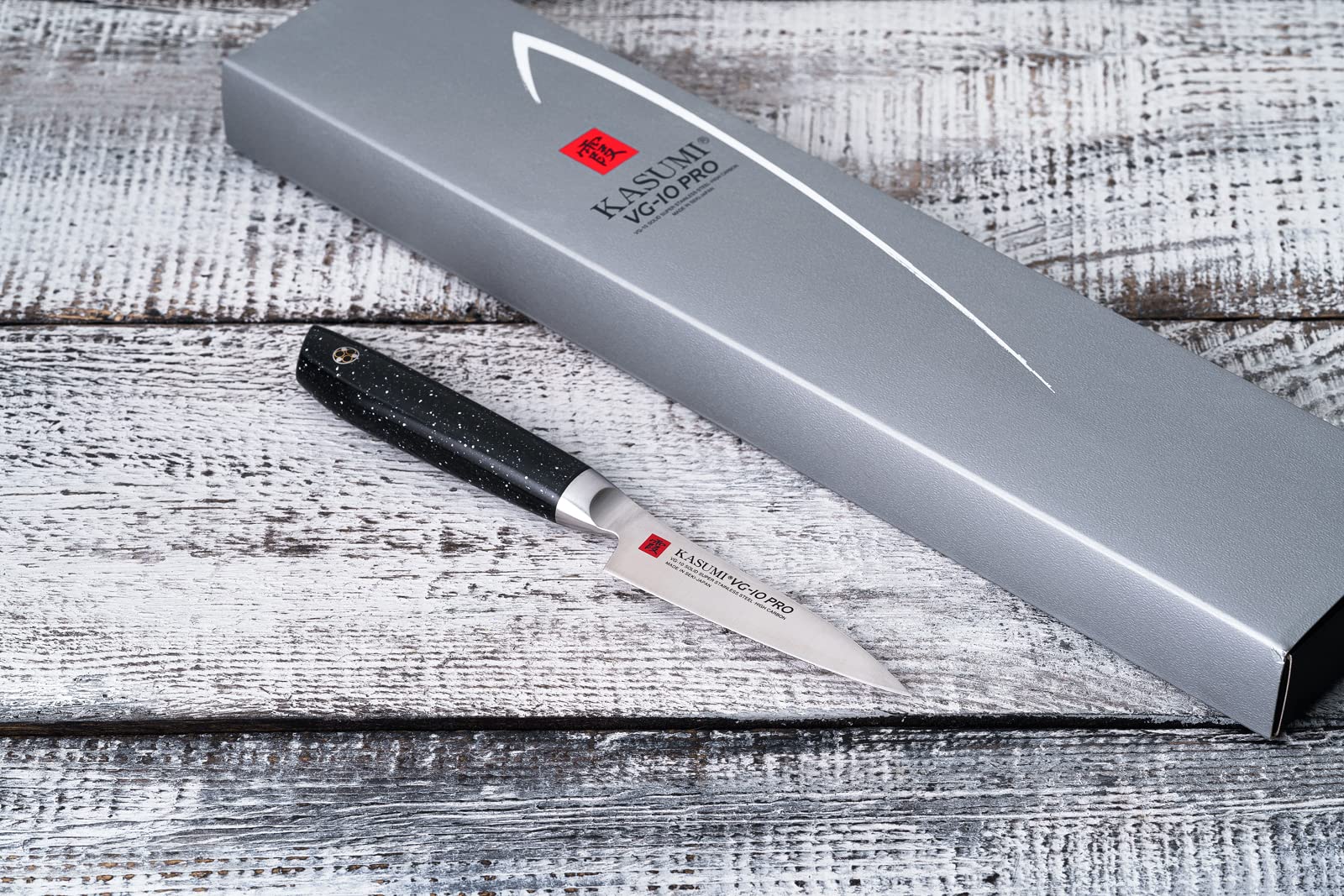 SUMIKAMA VG-10PRO 52008 Kasumi Paring Knife, Made in Japan, 3.1 inches (8 cm), With Main Blade, Sharpness, Paring Knife