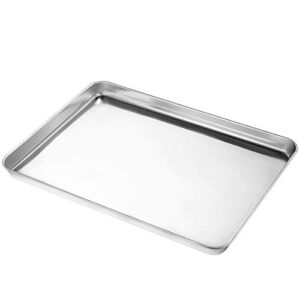 Wildone Baking Sheet Set of 3, Stainless Steel Cookie Sheet Baking Sheet Pan, 9/12/16 Inch, Non Toxic & Heavy Duty & Easy Clean