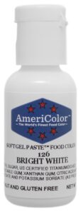 food coloring americolor - bright white soft gel paste, .75 ounce