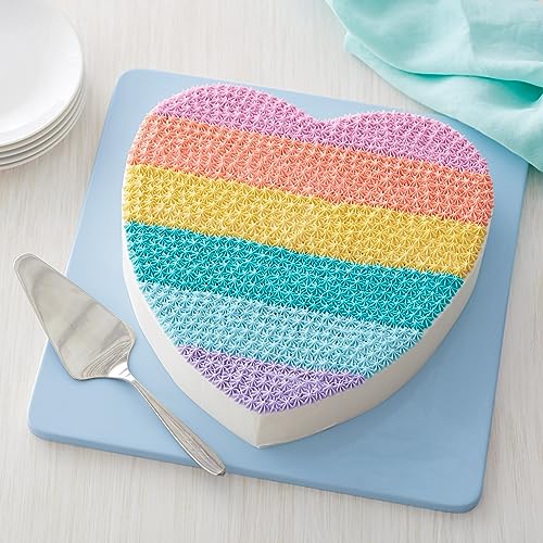 Wilton Decorator Preferred Heart Shaped Aluminum Cake Pan, 10-Inch, Light