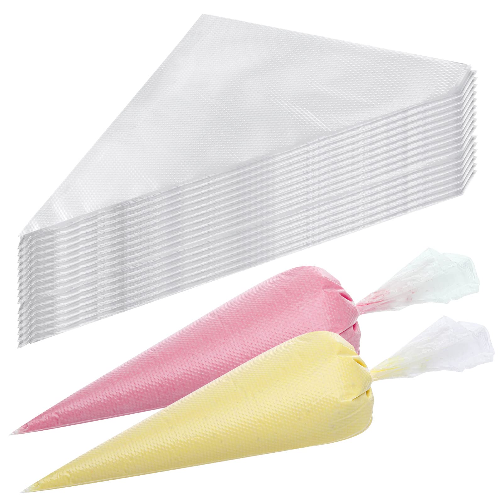 400 Pcs Disposable Piping Bags 12inch Anti-Burst Pastry Bags, Tipless Icing Piping Bag for Cake, Cream Frosting and Cookie Decoration Supplies