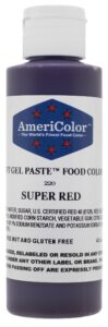 americolor soft gel paste food color, 4.5-ounce, super red