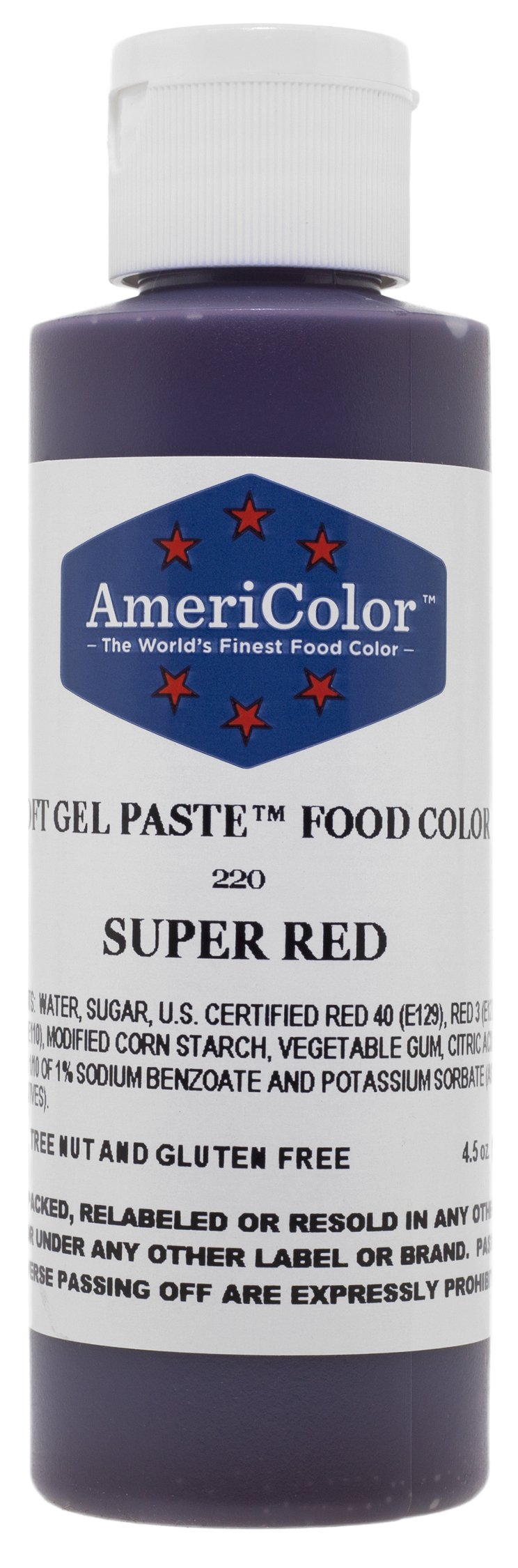 AmeriColor Soft Gel Paste Food Color, 4.5-Ounce, Super Red