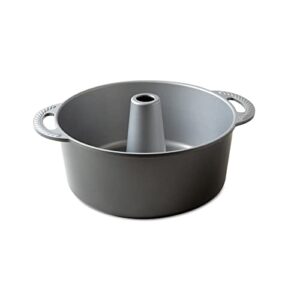 nordic ware angel food cake pan, 18 cup capacity, graphite