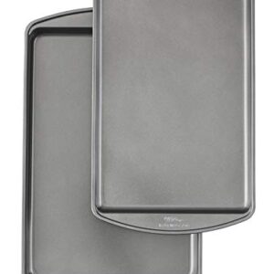 Wilton Perfect Results Premium Non-Stick Bakeware Cookie Baking Sheets Set, 2-Piece, Steel