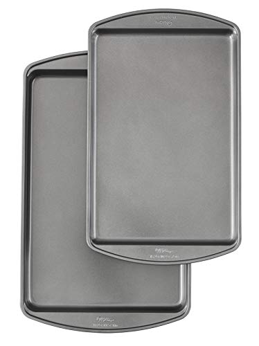 Wilton Perfect Results Premium Non-Stick Bakeware Cookie Baking Sheets Set, 2-Piece, Steel