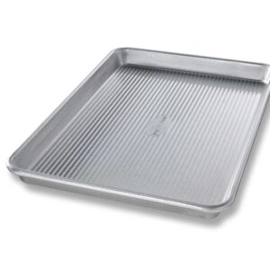 USA Pan Bakeware Quarter Sheet Pan, Warp Resistant Nonstick Baking Pan, Made in the USA from Aluminized Steel