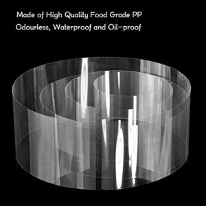 YQL Cake Collar 6 Inch,Acetate Cake Collar Roll DIY Acetate Sheet Baking Transparent Mousse Cake Sheets Surrounding Edge Clear Cake Strips for Baking Decorate Shaker Cards Making(6x394Inch)