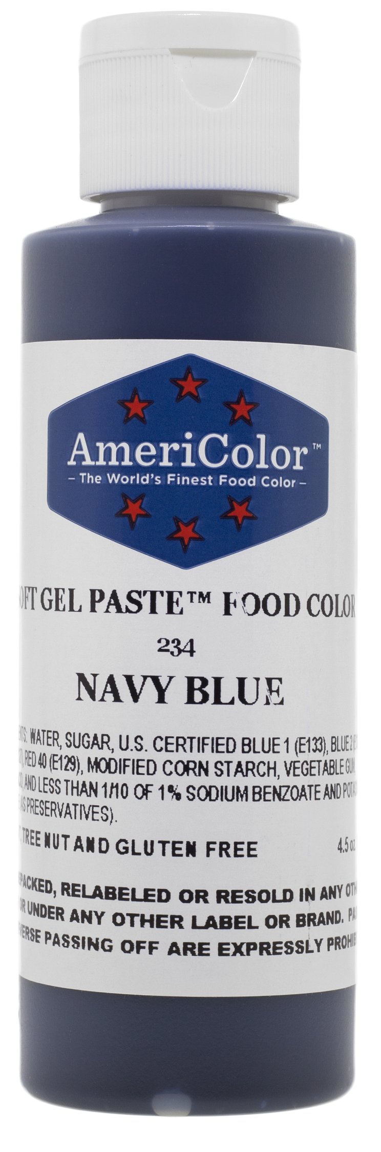 Americolor Soft Gel Paste Food Color, 4.5-Ounce, Navy Blue