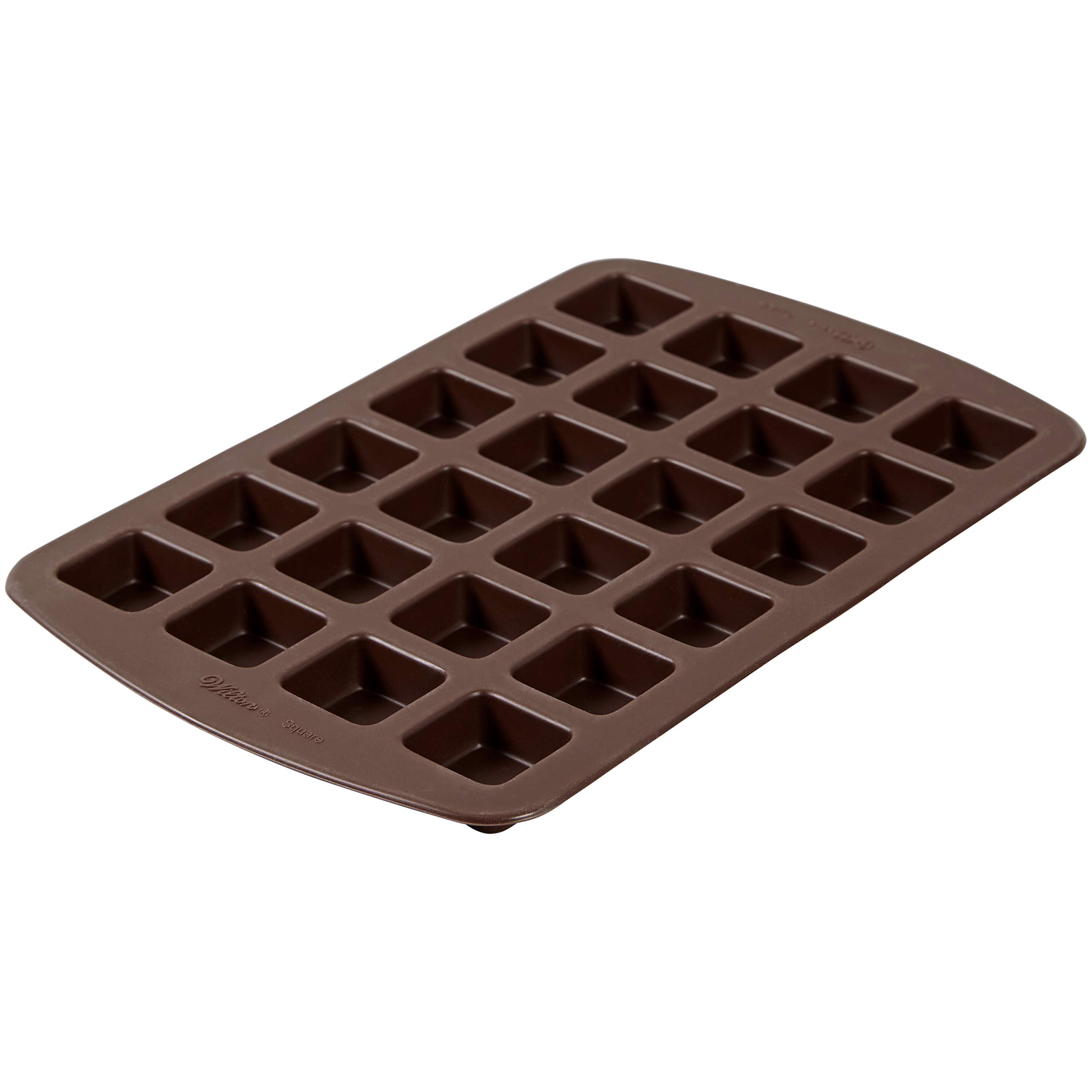 Wilton Bite-Size Brownie Squares Silicone Mold, 24-Cavity