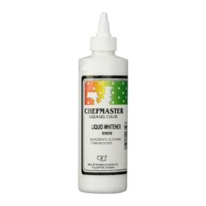 chefmaster liquid whitener food color, 16-ounce, white