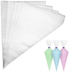 piping bags,100pcs 12 inch anti burst disposable cake decorating bags,non-slip pastry bags-ideal for cakes,cream frosting and cookie decorating