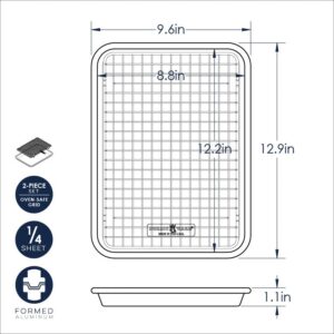 Nordic Ware Naturals® Quarter Sheet with Oven-Safe Nonstick Grid