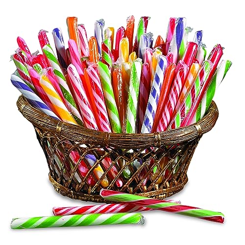 Fun Express Candy Canes Bulk Individually Wrapped - 80 Irresistible Pieces for a Sweet Festive Treat - Perfect for Parties, Stocking Stuffers, and Holiday Gifts