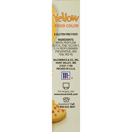 McCormick Yellow Food Color, 1 fl oz