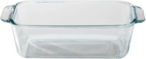 pyrex basics 1.5qt loaf dish, 1.5 quart, clear - single loaf pan