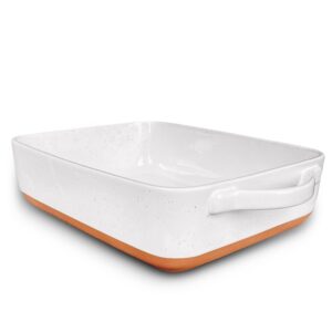 mora 9x13in porcelain baking dish - oven to table, freezer safe