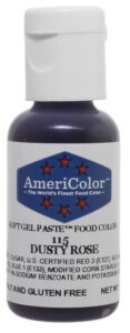 americolor dusty rose soft gel paste food color, .75 oz