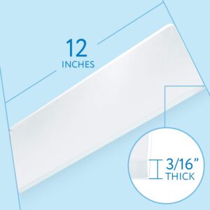 Impresa 12 inch Clear Acrylic Icing Frosting Buttercream Large Cake Smoother Scraper - BPA Free