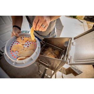 CanCooker Batter Bowl XL Collapsible Mess-Free Food Preparation Batter and Breading Cooking Bowl Dishwasher/Microwave-Safe and Chemical-Free, Orange